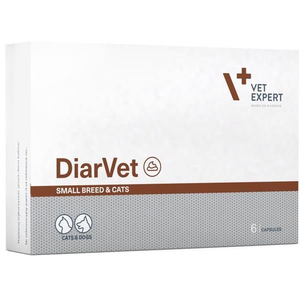 VetExpert DiarVet Small Breed & Cats 6 cps (Twist off) - Veterix.cz